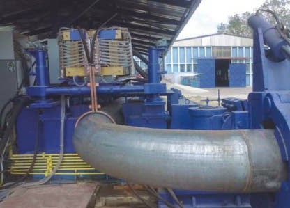 induction pipe bending machine for big diameter steel pipe with about 2 ...