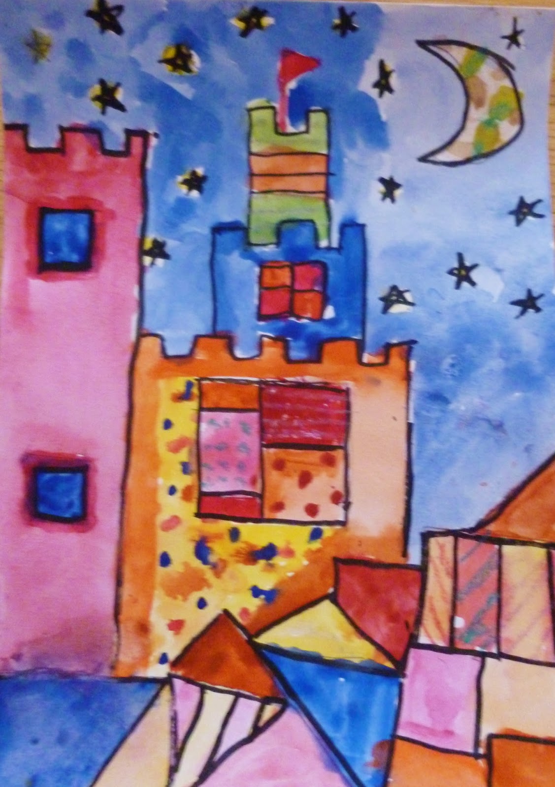 NorthEastArts: Paul Klee,Castle and Sun- Primary Art