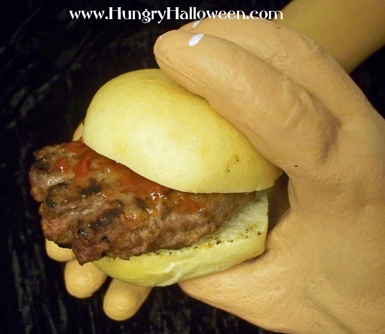 Hand-Burgers - Creepy Halloween Recipe - Hungry Happenings