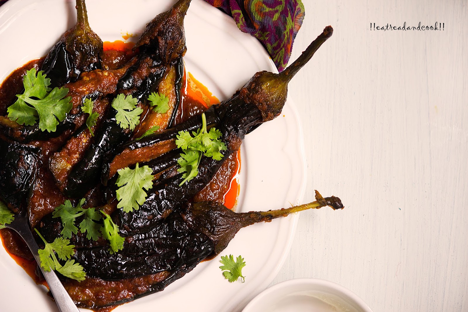 Masala Baingan / Eggplants in a spicy Curry