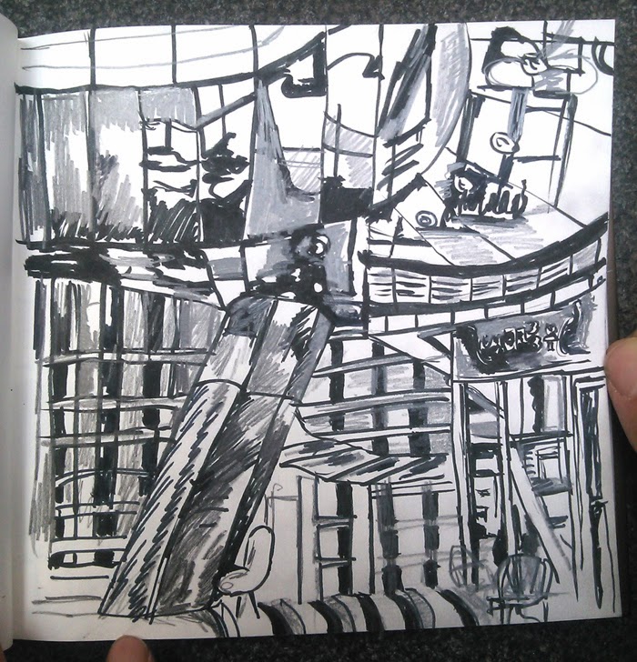 Urban Sketchers SEOUL 어반스케쳐스서울: Sketches at MECENATPOLISMALL by Lucy Baik