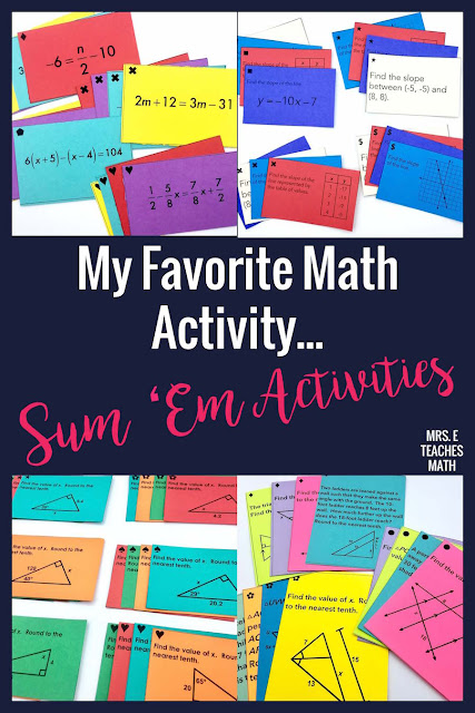 Mrs. E's Favorite Things | Mrs. E Teaches Math