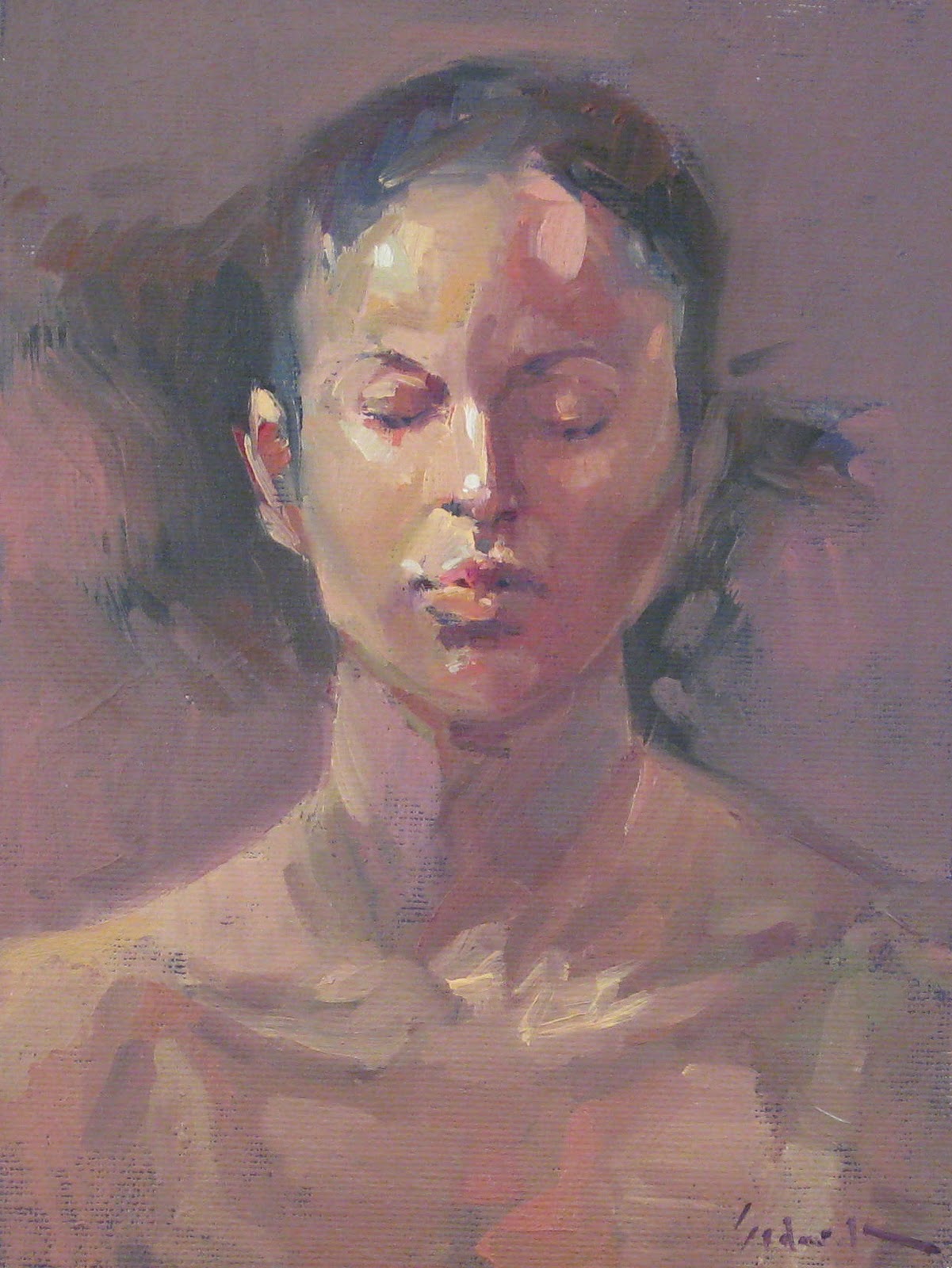 Sedwick Studio: "Reverie" - Portrait painting by Sarah Sedwick