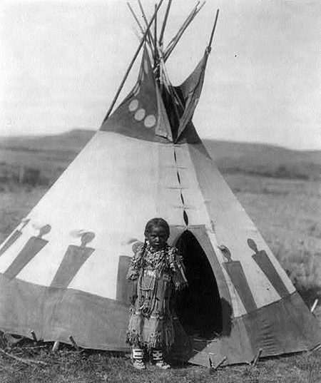 Piegan Girl And Tipi Native History Magazine piegan-girl-and-tipi-native-history-magazine