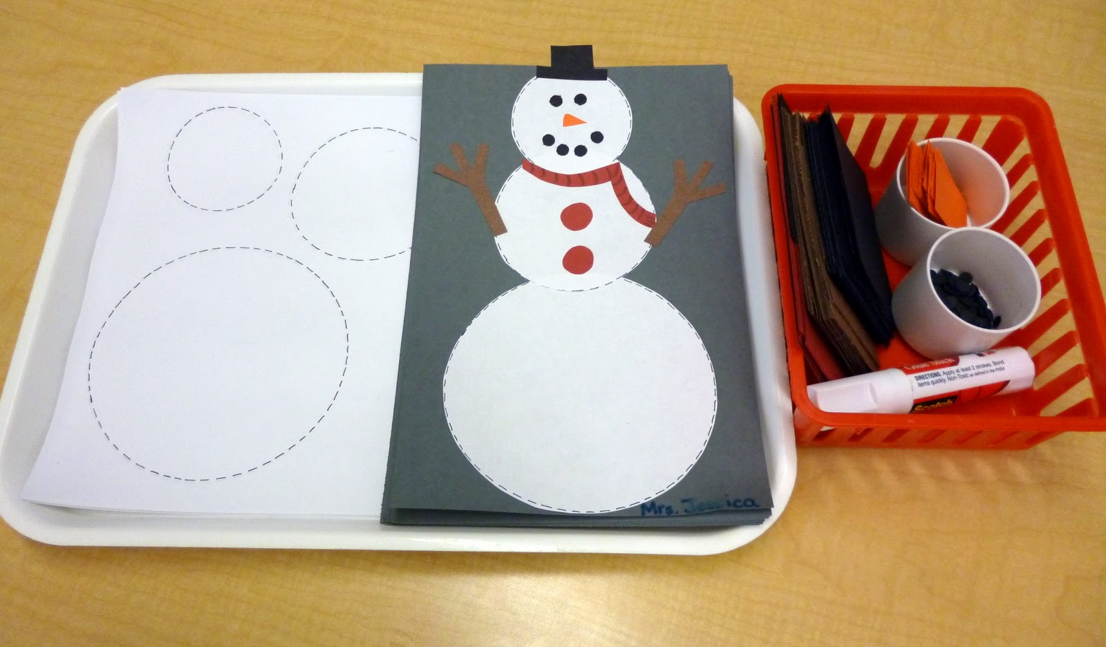 Spilt Milk: winter: montessori style