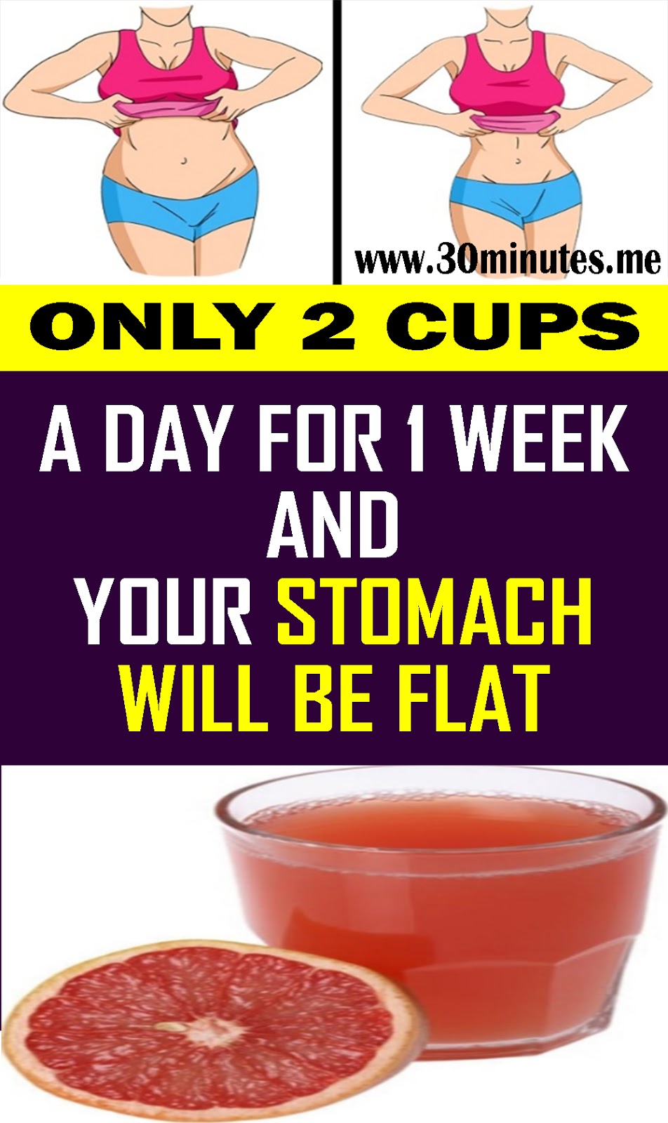 Only 2 Cups A Day For 1 Week And Your Stomach Will Be 100% Flat ...
