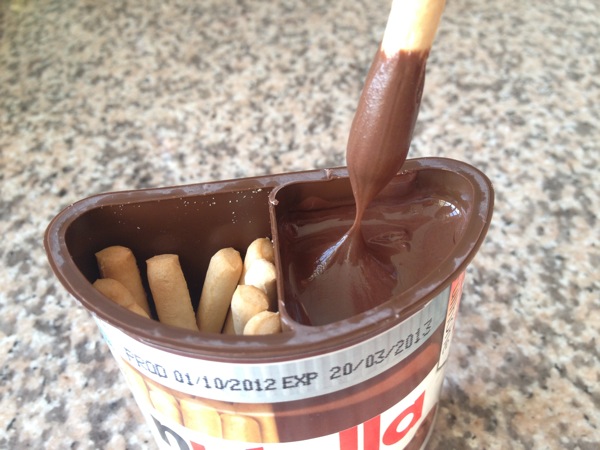 nutella dip sticks
