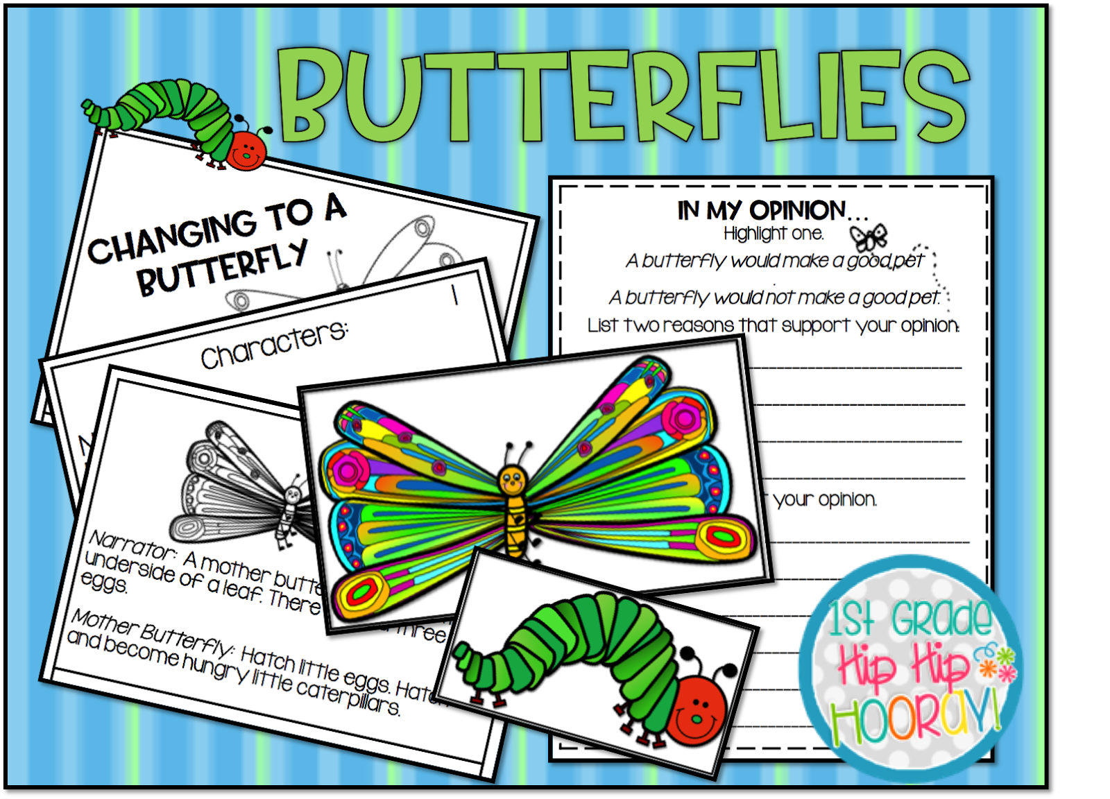 1st Grade Hip Hip Hooray!: Butterflies