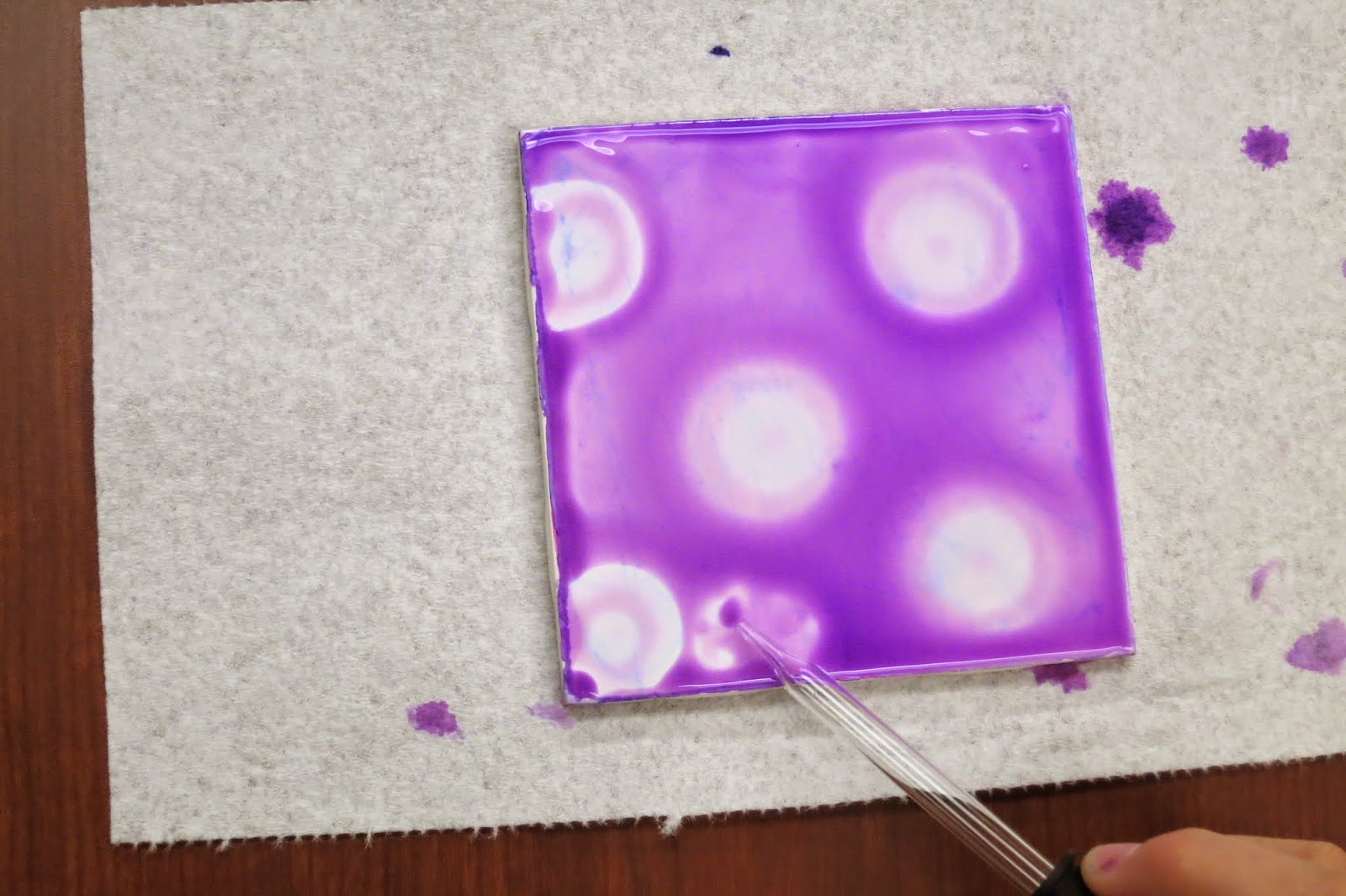 Craft Lab: "Tie-Dye" Tiles : library makers