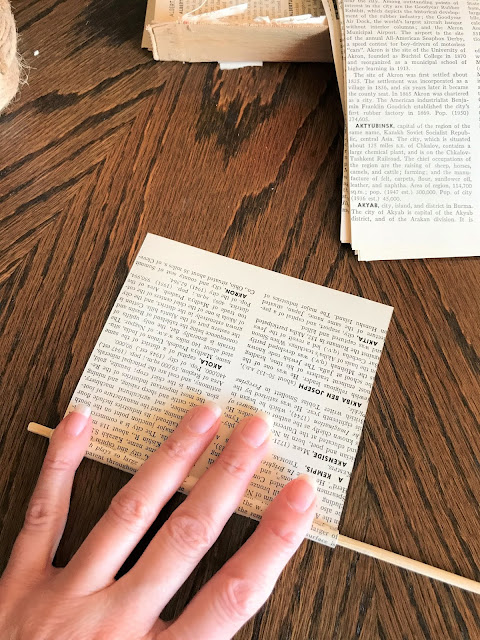 Clover House: Rolled Book Page Wreath