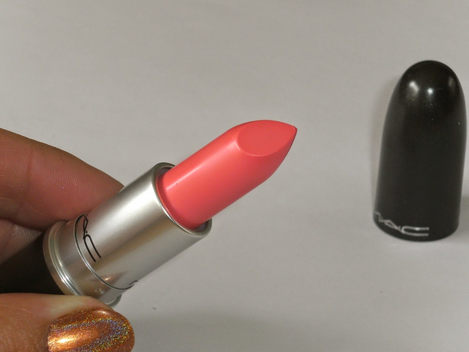 Pleasureflush: Mac Flamingo Lustre Lipstick Review and Swatches