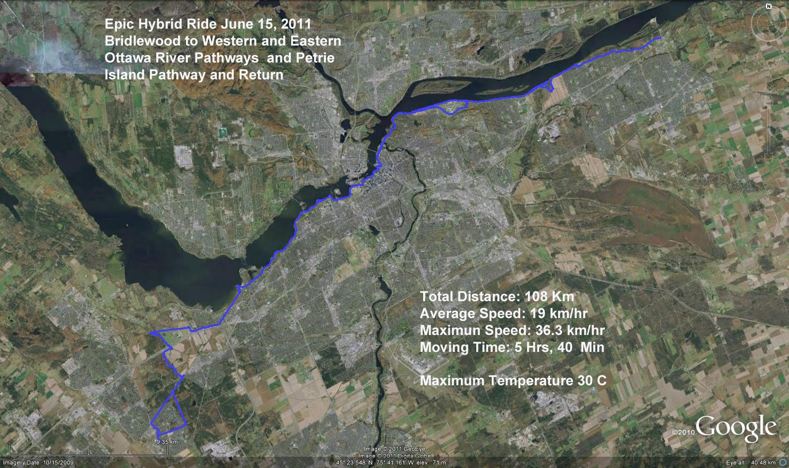 THE FIFTH COLUMN: 108 Kilometres and 5 Pounds Later (Ottawa River ...