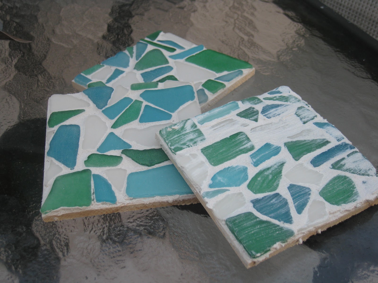 Blue Jean on Fifth : DIY - Sea Glass Coasters