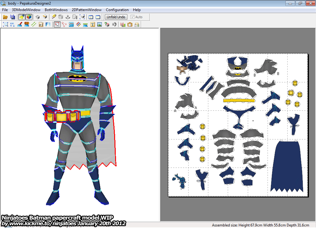 Batman Papercraft Template Free Printable Papercraft Templates