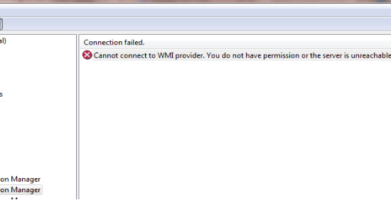 SQL Server Configuration Manager cannot connect to WMI