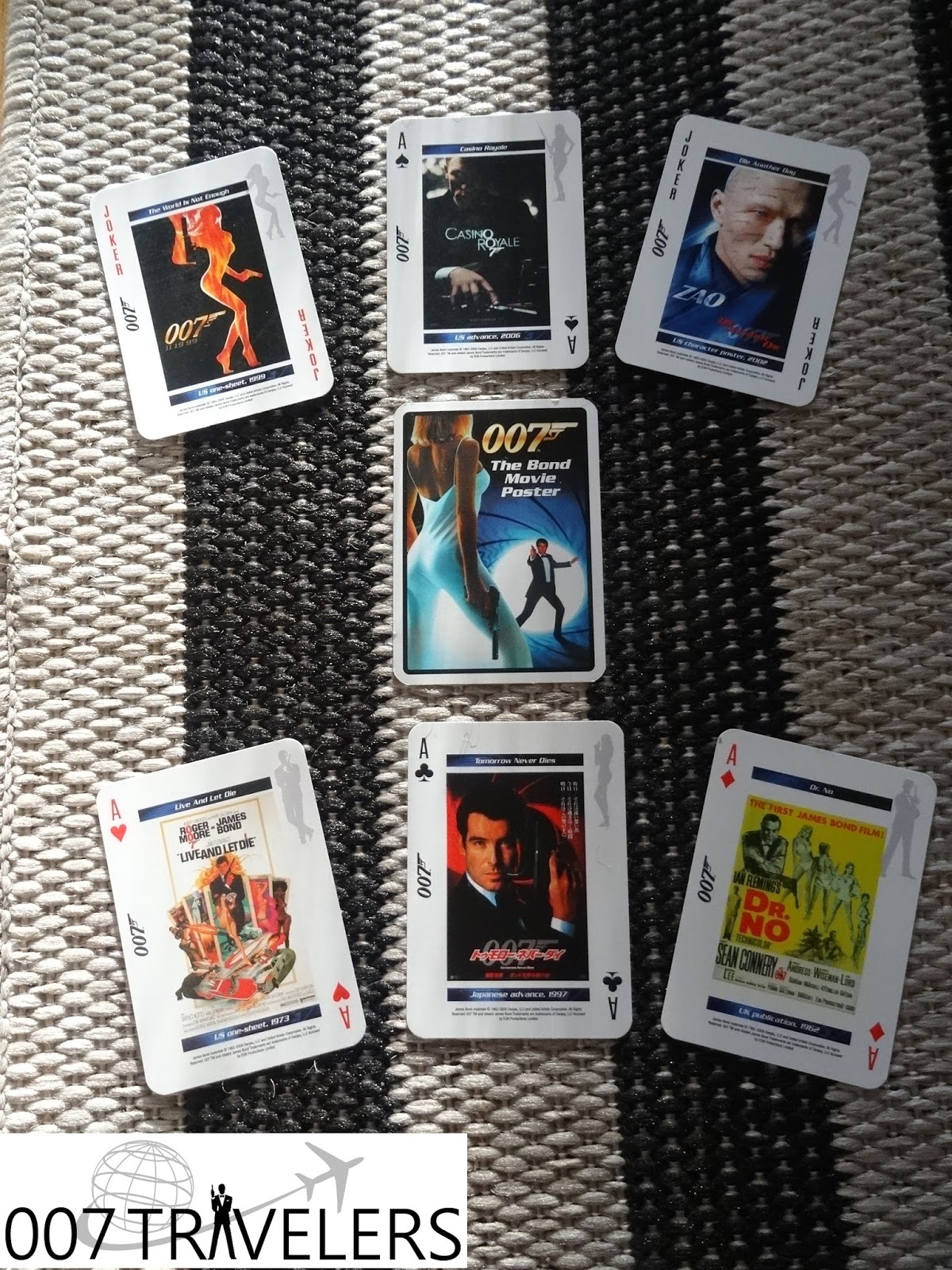 007 Item: 007 The Bond Movie Poster playing cards - 007 Travelers