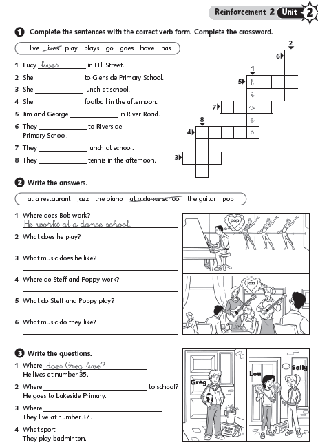 AGENDA DE QUINTO A: Repaso presente simple