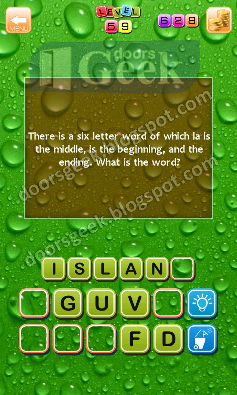 Unriddle Riddle - Level 59 ~ Doors Geek