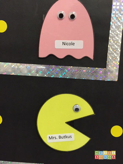 A Fun PacMan Back to School Door or Bulletin Board! FREEBIE!