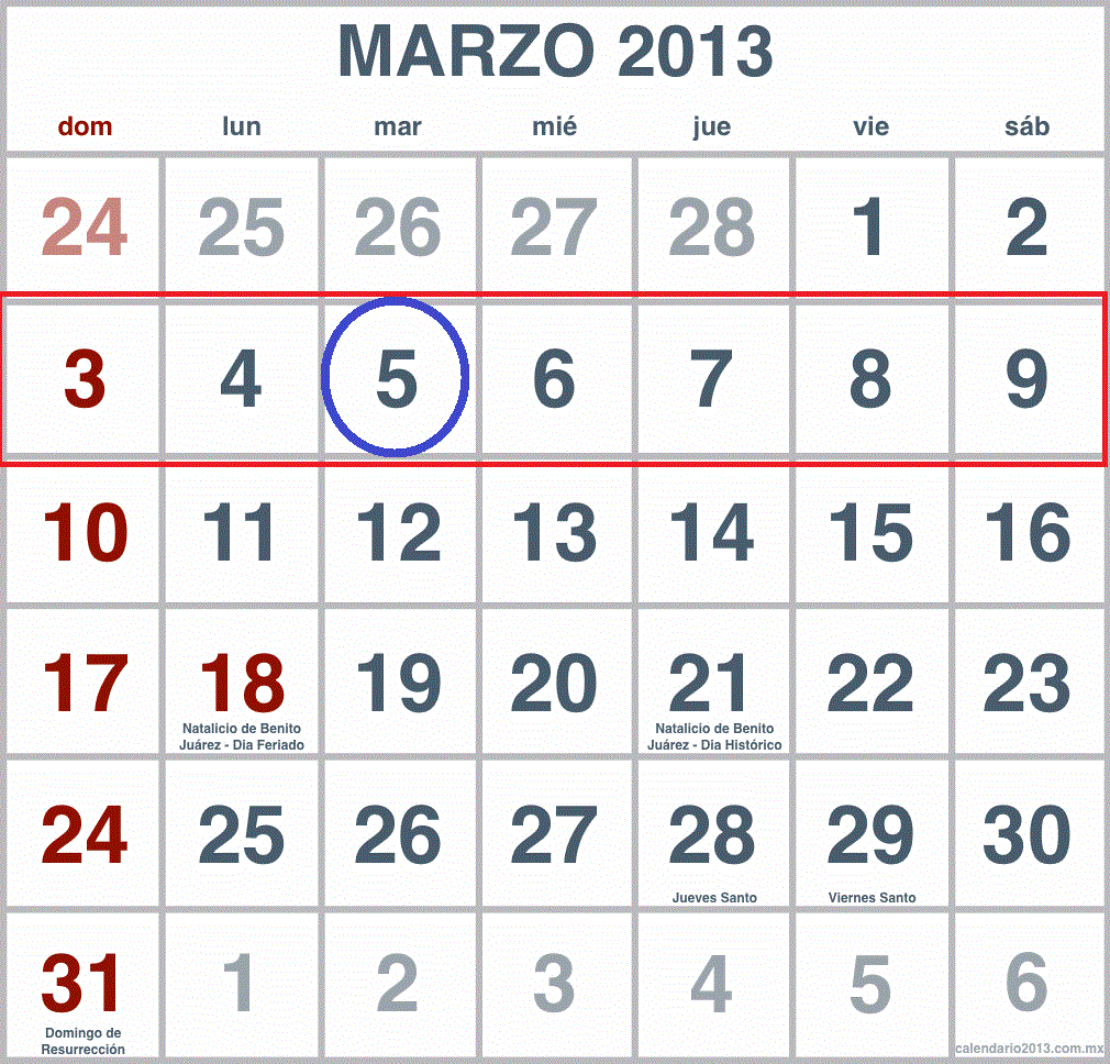 ESTO PASO: 5 DE MARZO