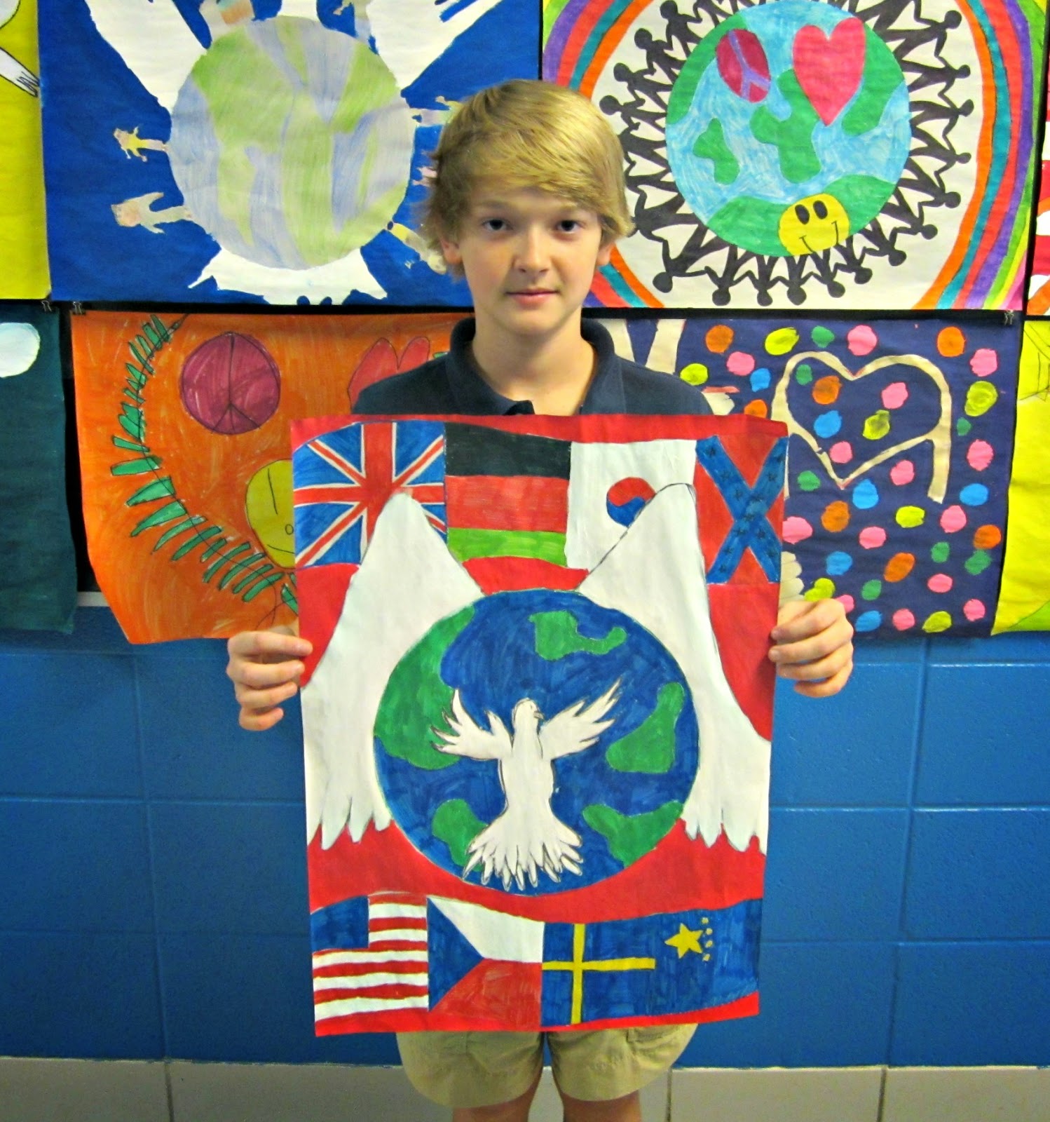 GSMS Art Class: Peace Poster Winners