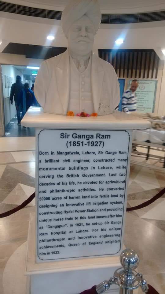 The History Of Sub-Continent Through Commemorative Stones: Sir Ganga ...