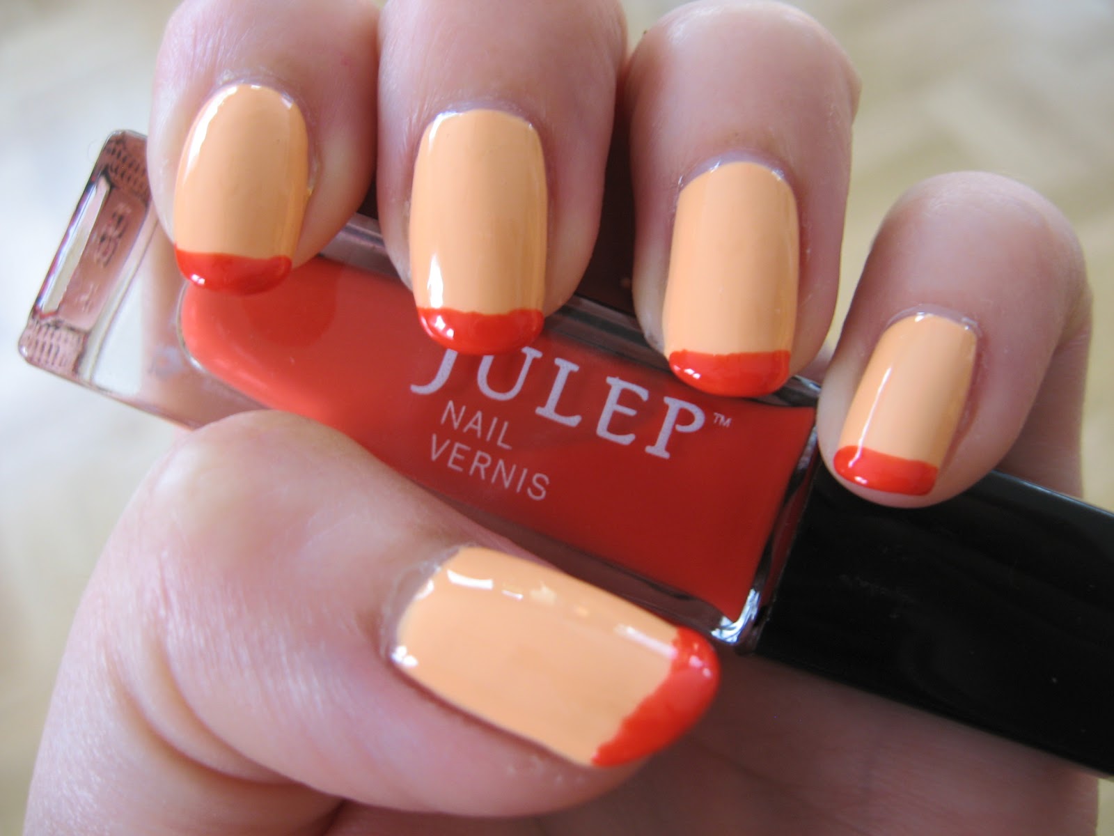 Erica's Nails and More: NOTD: Colourful French Tip