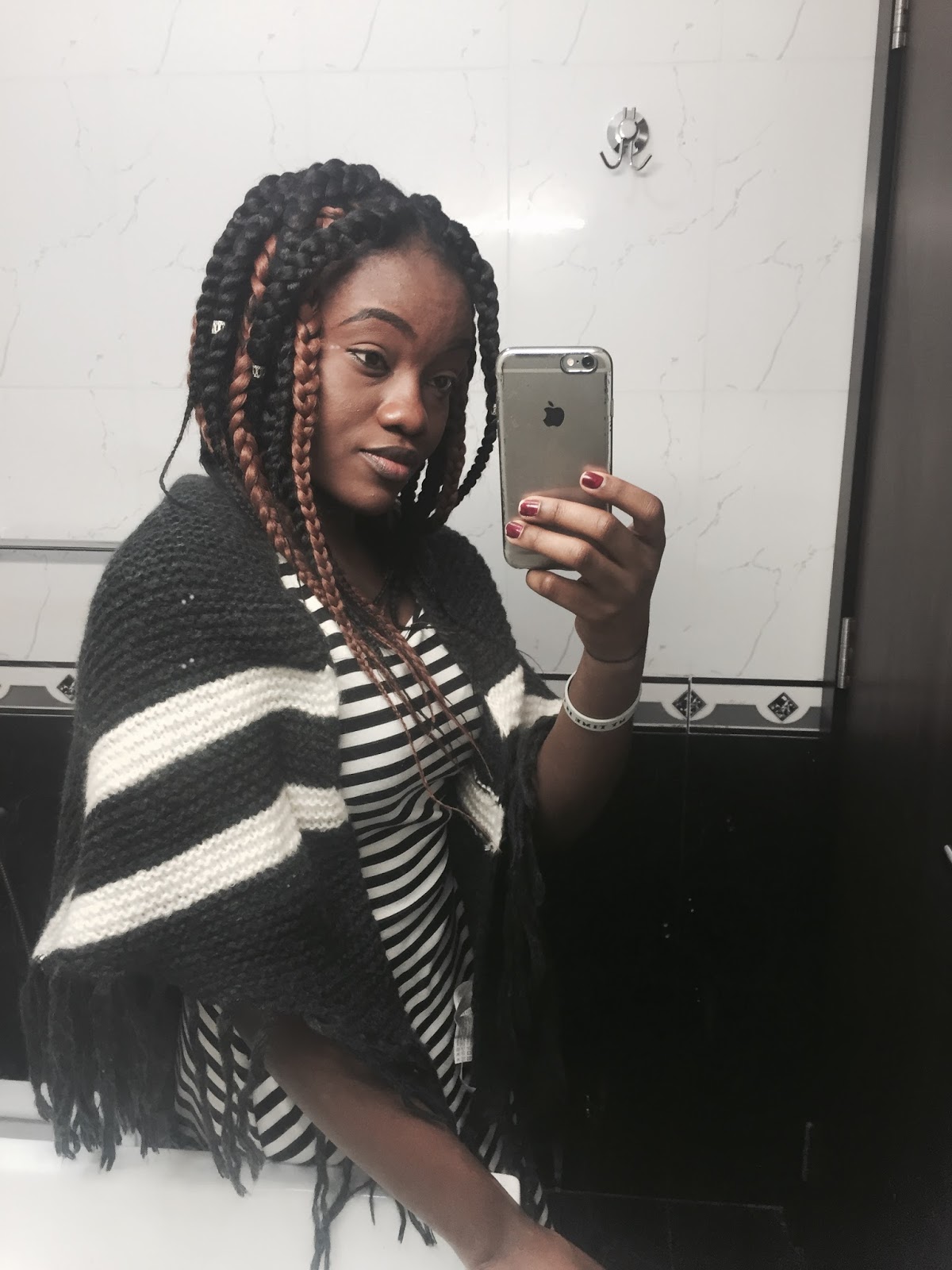 My Jumbo box braids hairstyle