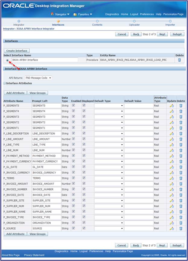 Oracle Applications Oracle Custom Web Adi Setups And Process For Ap Invoice Interface