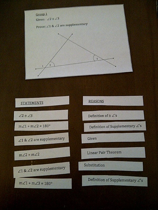 Hands on Math in High School: Made4Math Geometry Proofs
