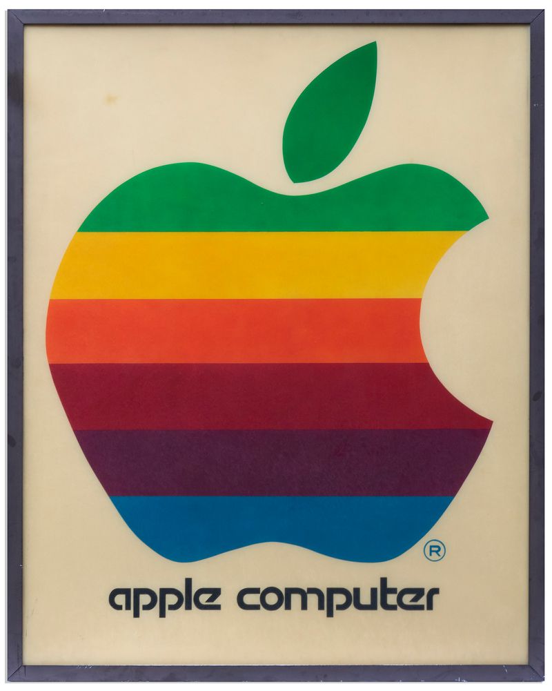 An original Apple Computer Inc. sign created around 1978 with Apple's ...