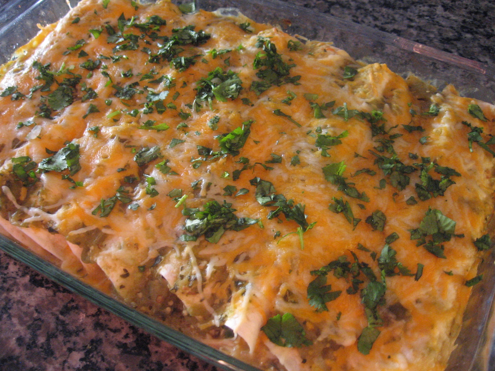 Cooking with Mandy: Chicken Enchiladas with Roasted Tomatillo Salsa