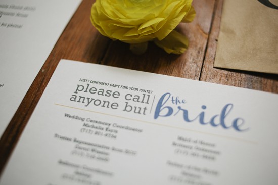 Wedding Talk: Call Anyone but the Bride