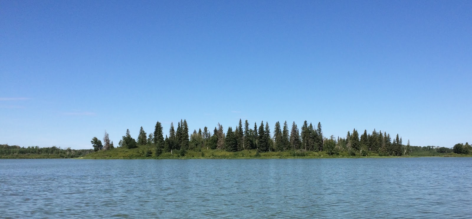 Paddling Near Edmonton, Alberta, Canada: Islet Lake