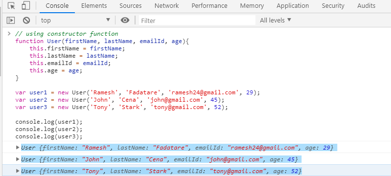 Different Ways To Create Objects In Javascript