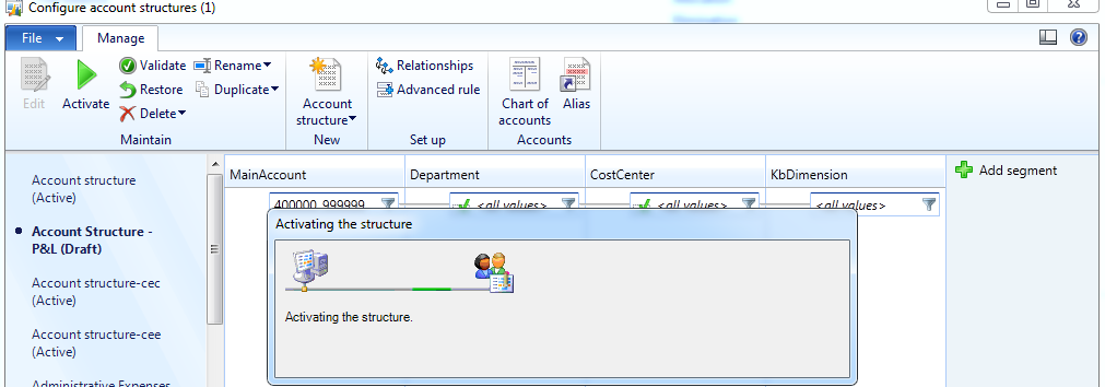MS Dynamics Axapta world: Dimension in Ax 2012