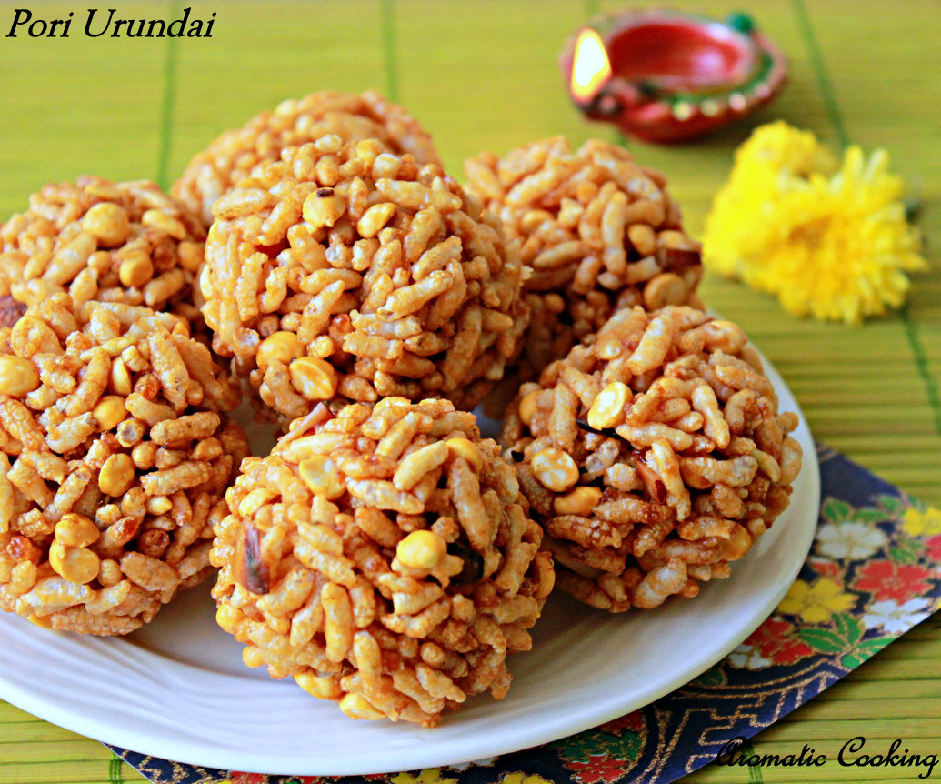 Aromatic Cooking: Pori Urundai/Puffed Rice Balls