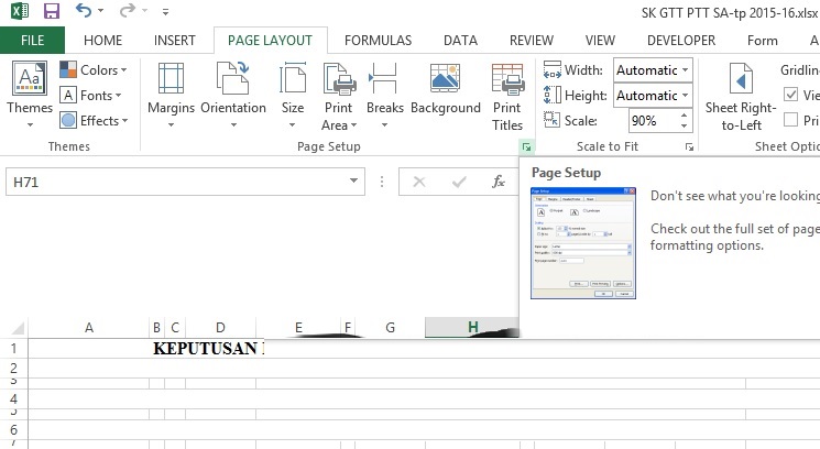 Membuat Custom Header pada Excel - Tips Komputer