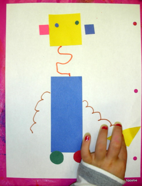Tippytoe Crafts: Shape Robots