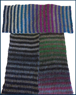 Slisen's Happy Place: Striped Ribbed Scarf