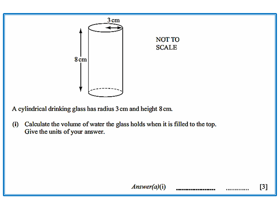 Volume Of A Cylinder