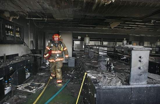 School Safety - Art, Lab, Science, & Tech Ed: Fire in Chemistry Lab ...