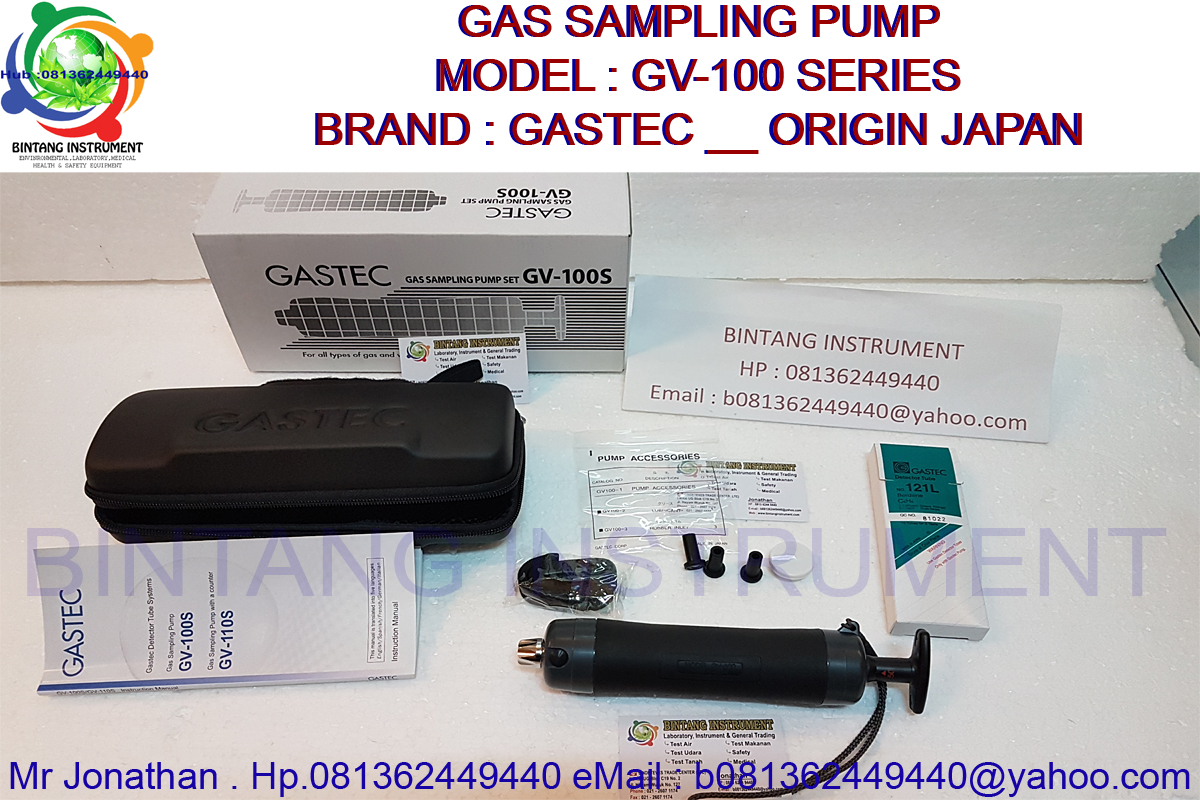 .: 081362449440 Jual GAS SAMPLING PUMP SET GV-100S Gastec , gas ...