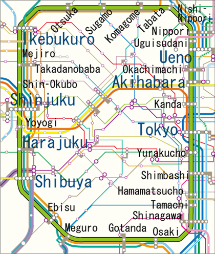 Dream Refuge: Japan Rail Network - Greater Tokyo