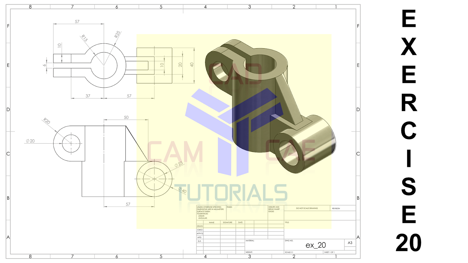 CAD CAM CAE TUTORIALS: 2D DRAWINGS || BEGINNER's TUTORIALS