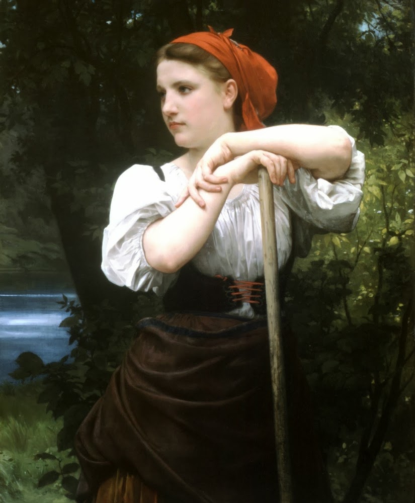 FRENCH PAINTERS: William-Adolphe BOUGUEREAU The Haymaker