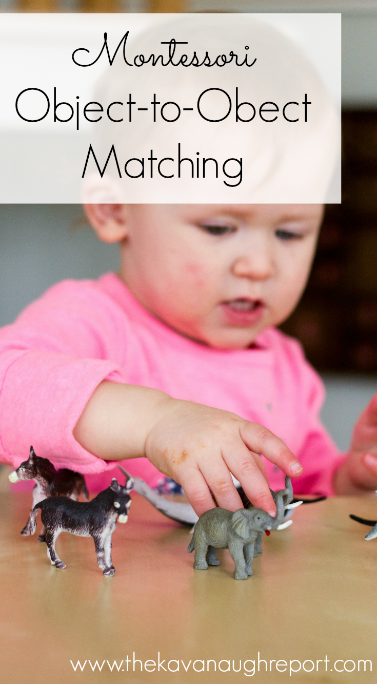 Object-to-Object Matching for Montessori Toddlers