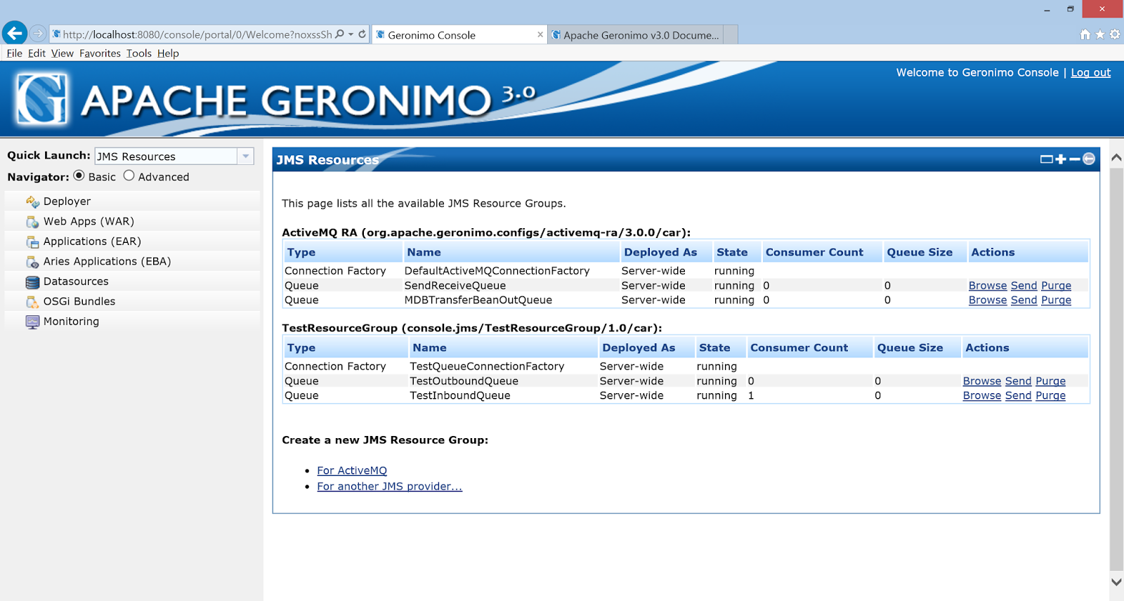 Bekwam Blog: Geronimo Message Driven Beans (MDB) in Simple EJB Packaging
