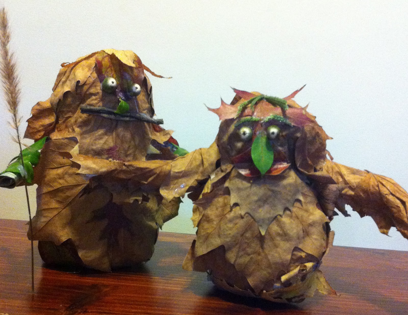 look, love, create: Autumn leaf creatures