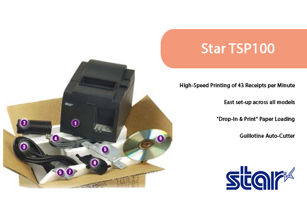 Tilldirect: Star TSP100, TSP143iieco Thermal Receipt Printer ...